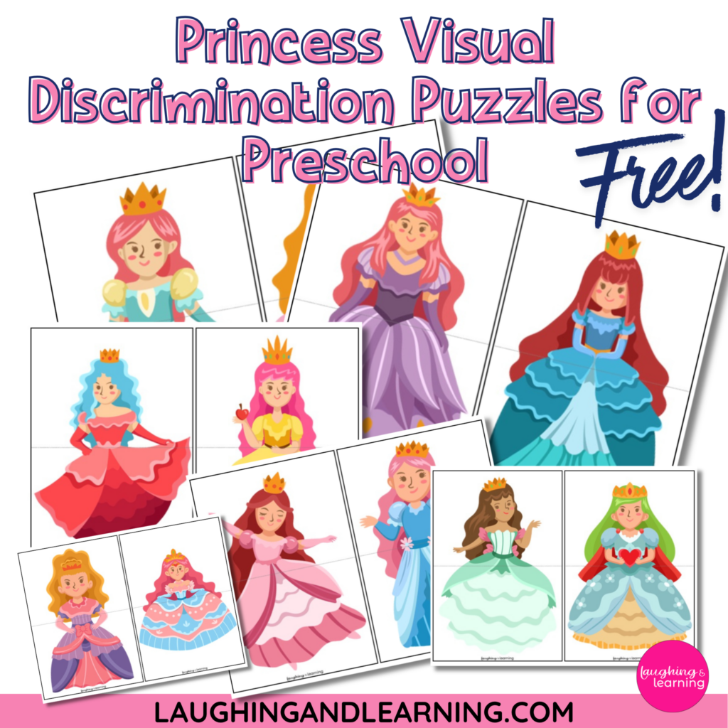 Princess Visual Discrimination Puzzles for Preschool – Free Printable ...